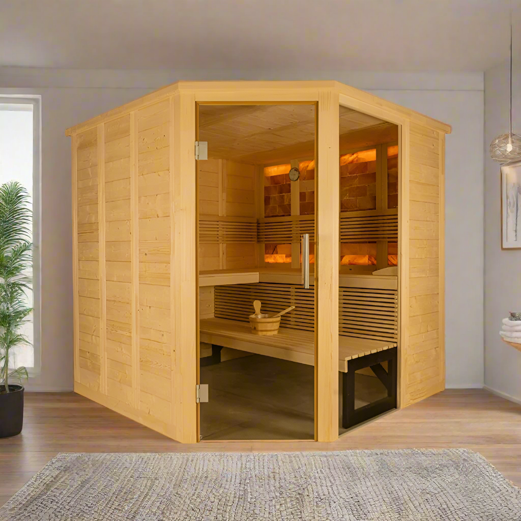 Almost Heaven Indoor Corner Sauna | Himalayan Series | MySaunaWorld