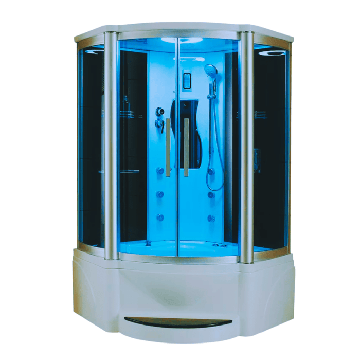Mesa WS-609P 1 Person Corner Steam Shower with Jetted Tub