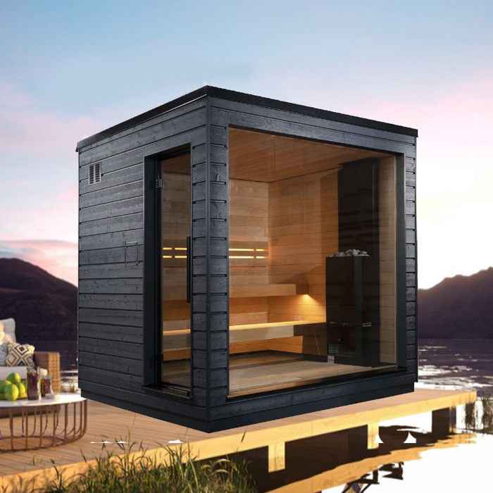 SaunaLife G6 Model | Pre-assembled Outdoor Home Sauna | MySaunaWorld