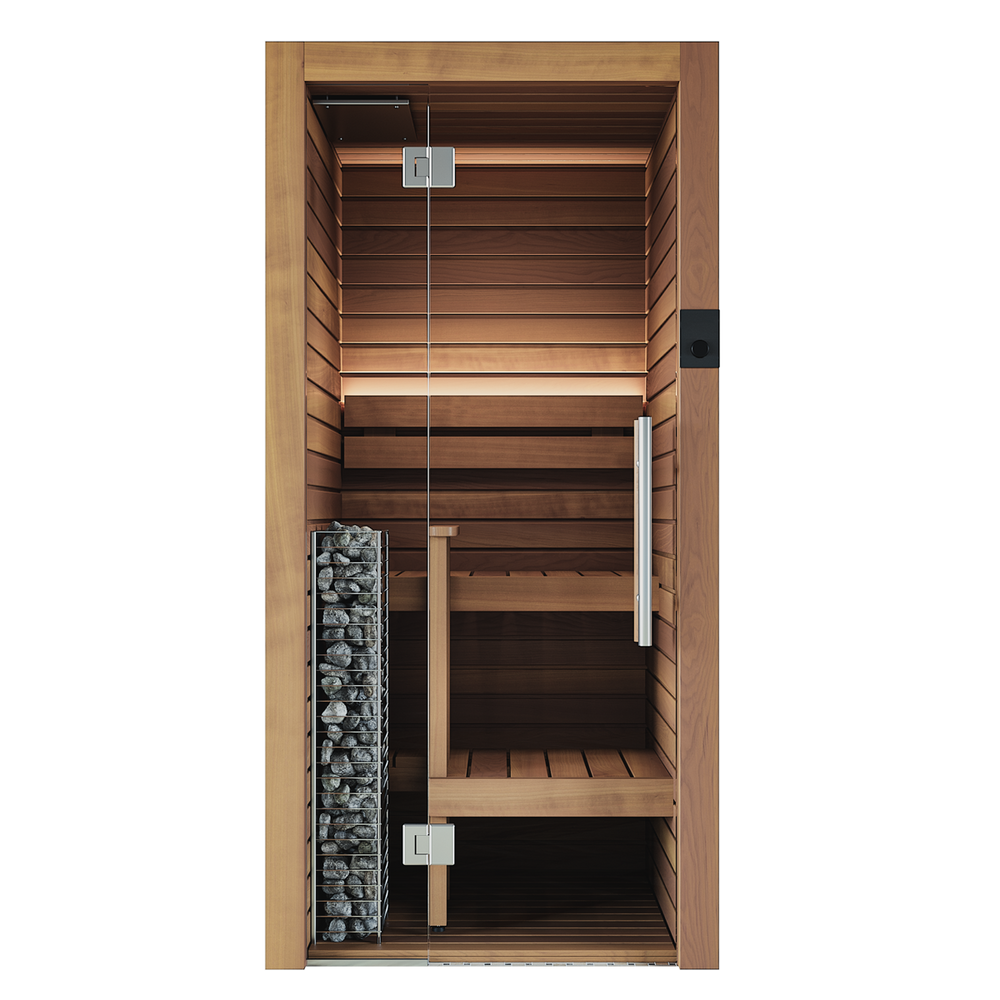 Auroom Cala Glass Mini Sauna Kit -ThermoAspen | MySaunaWorld