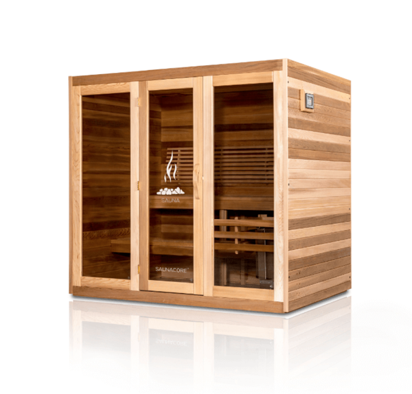 Saunacore C6X6 Modular Sauna - Spacious Tradition with Kw 4 SE Heater