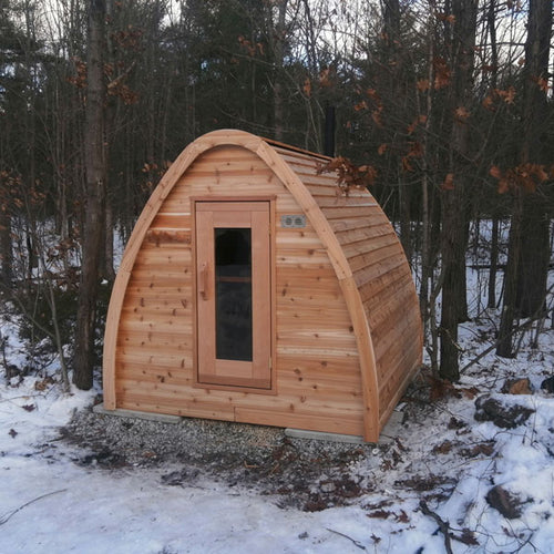 Dundalk Leisure Knotty Cedar Mini Pod Sauna | My Sauna World